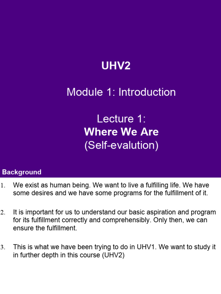 U1 Lec1 | PDF | Happiness | Feeling
