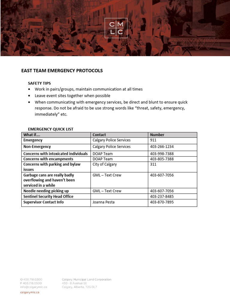 EMERGENCY PROTOCOLS 2020 | PDF | Emergency | Civil Defense