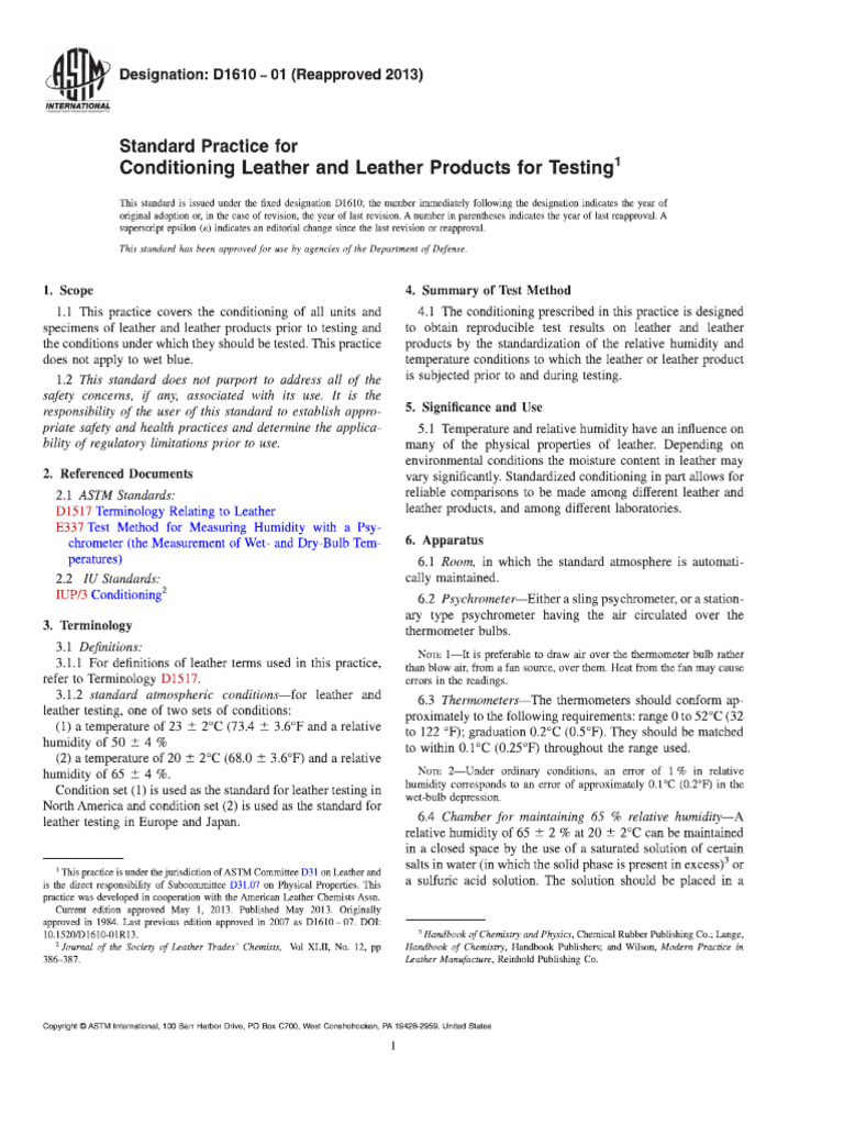 Astm D1610 - 01 (2013) | PDF