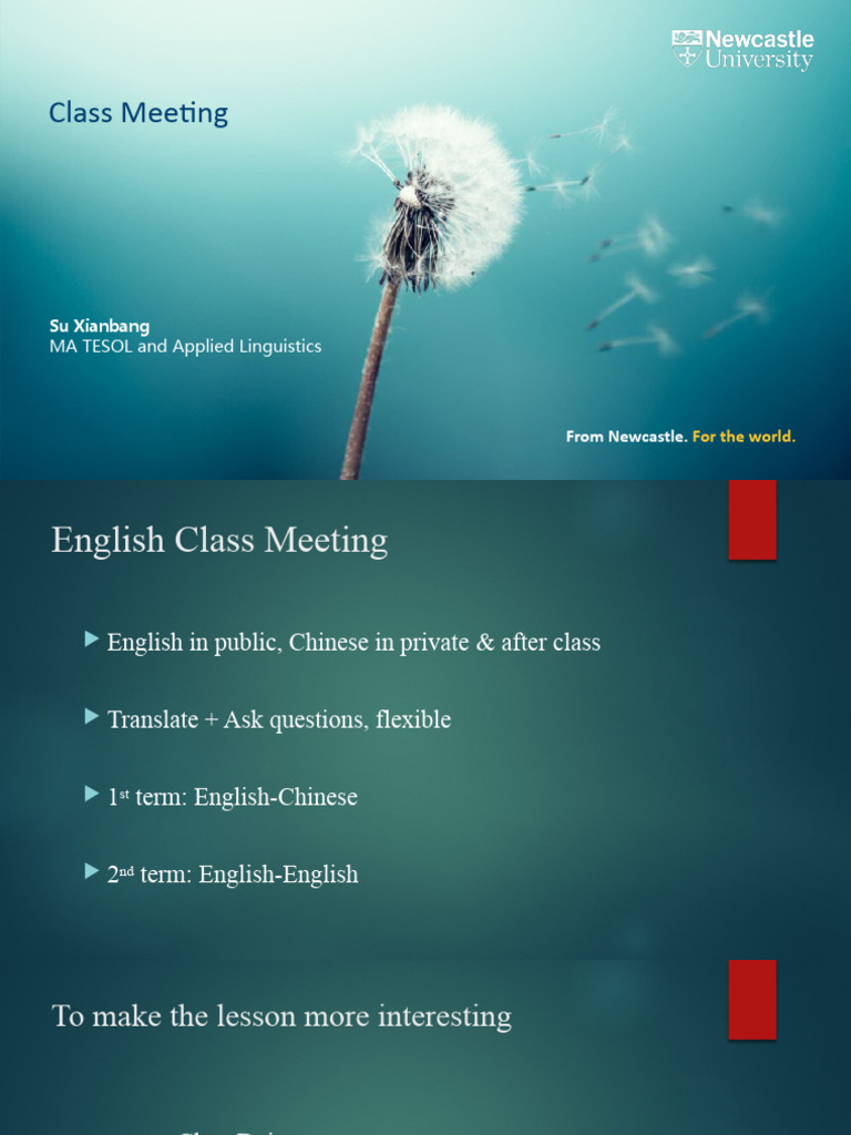 Class Meeting Pdf