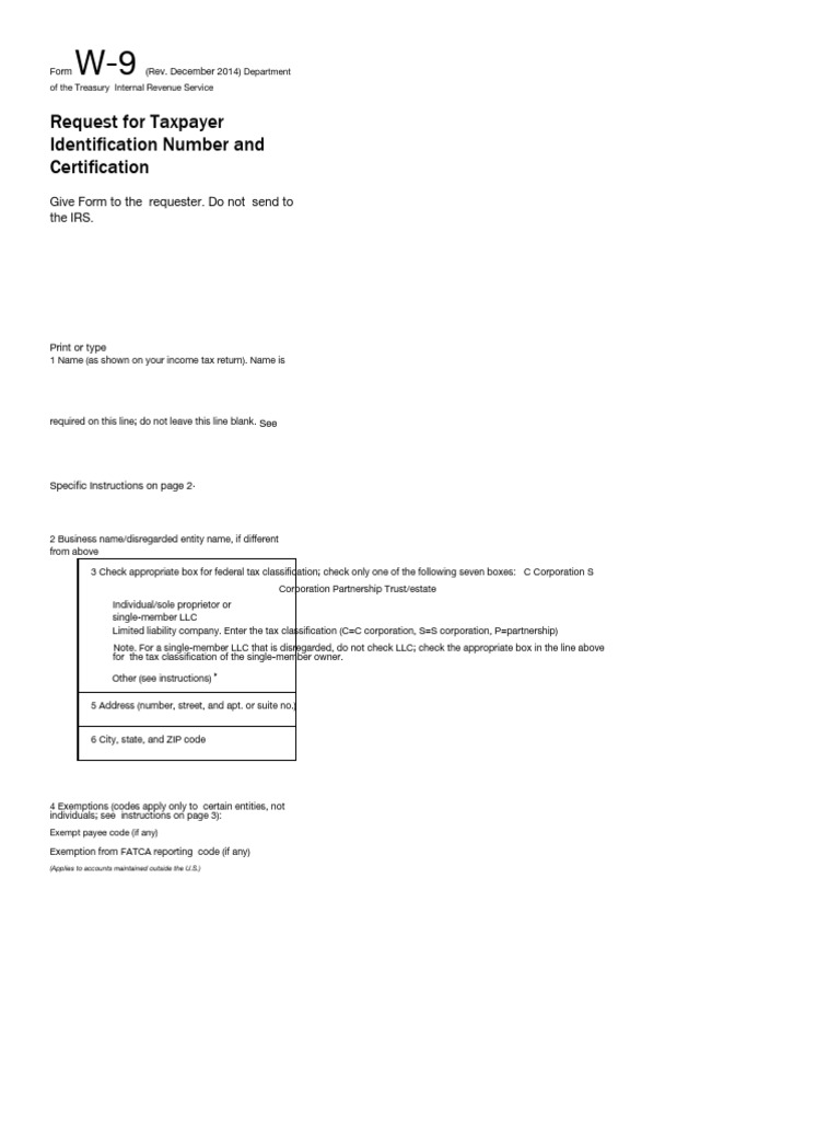 8 IRS Form W9 | PDF | Limited Liability Company | Social Security Number