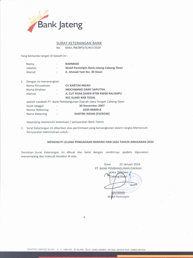 Referensi Bank 2024 | PDF