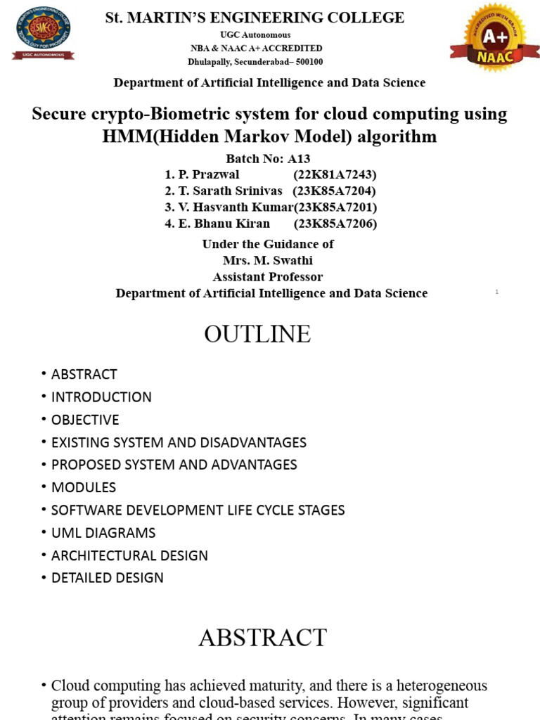 Crypto-Biometric System for Cloud Security | PDF | Cloud Computing | Biometrics