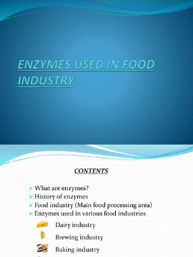 Enzymes in The Food Industry | PDF