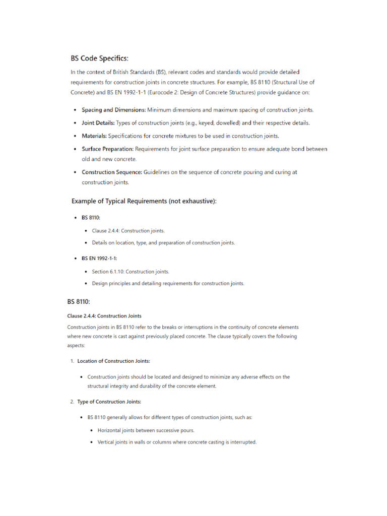 Construction joint | PDF