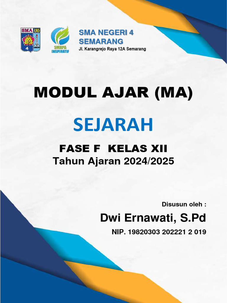 Modul Ajar Sejarah Xii Dwi Erna | PDF | Politik