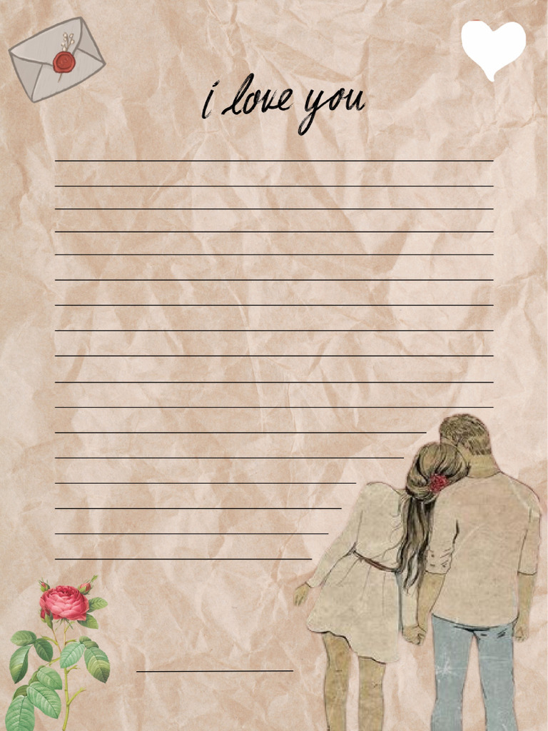 Plantilla Para Carta De Amor 3 Pdf