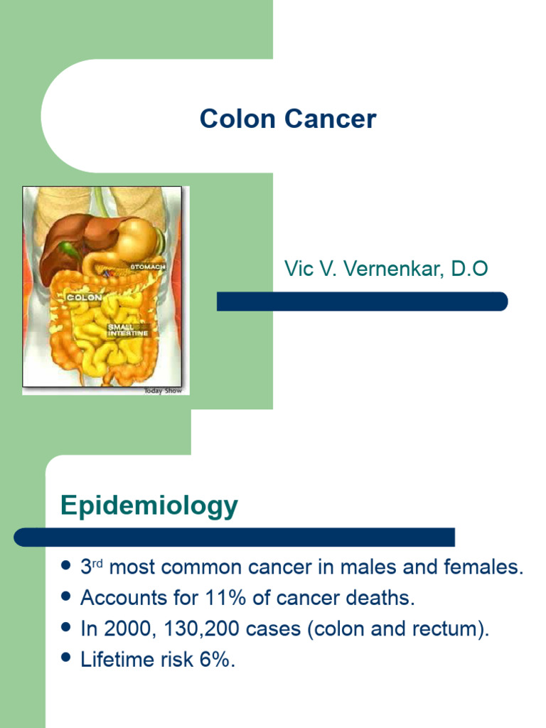 Colon Cancer | PDF | Colorectal Cancer | Cancer