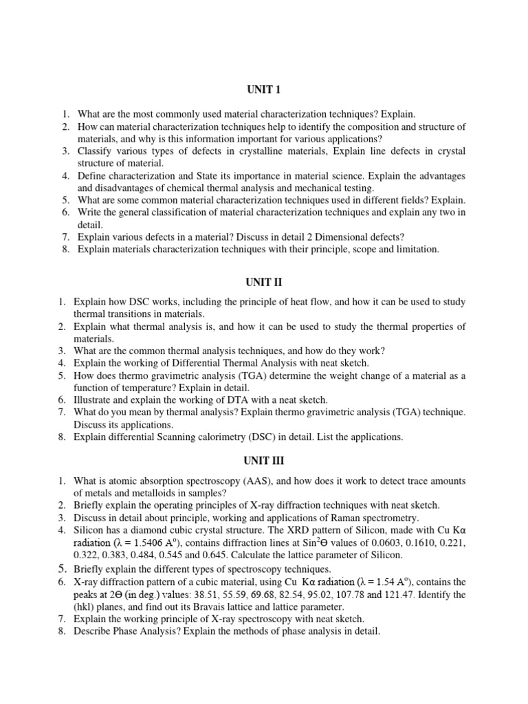 Sample Questions | PDF | Scanning Electron Microscope | Microscope