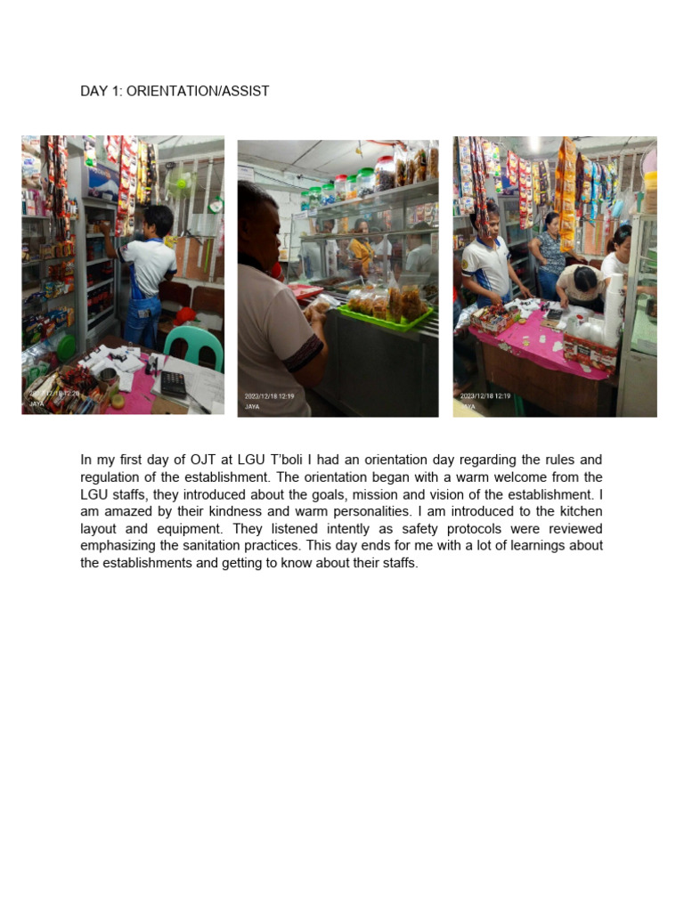 Narrative JAYA | PDF | Kitchen | Inventory