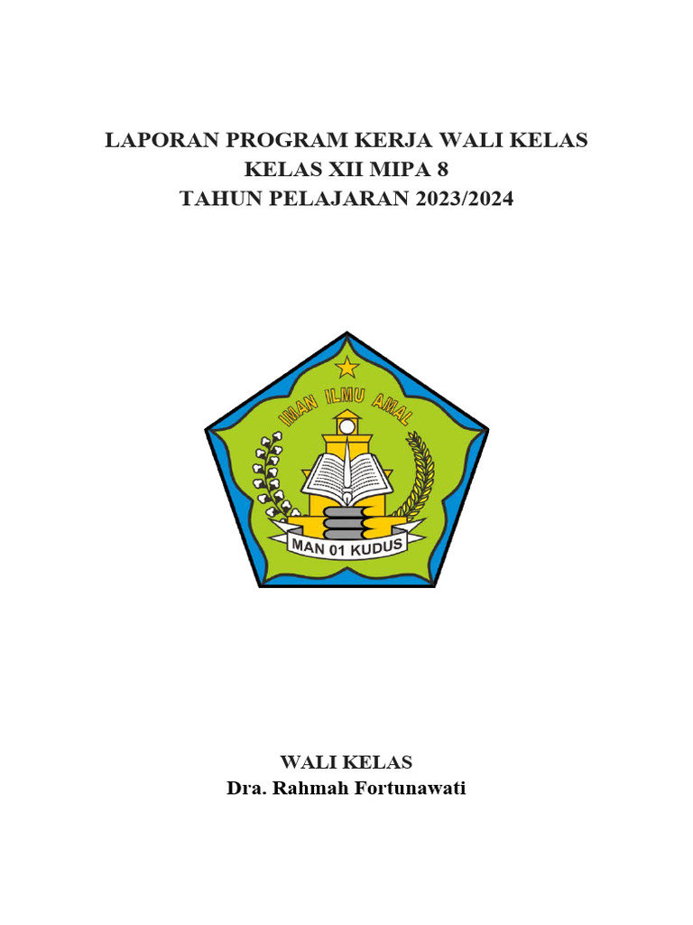 Laporan Program Kerja Wali Kelas | PDF