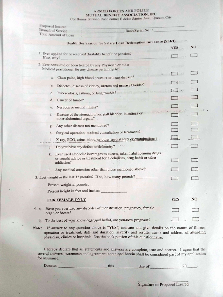 Health-Declaration-Form | PDF