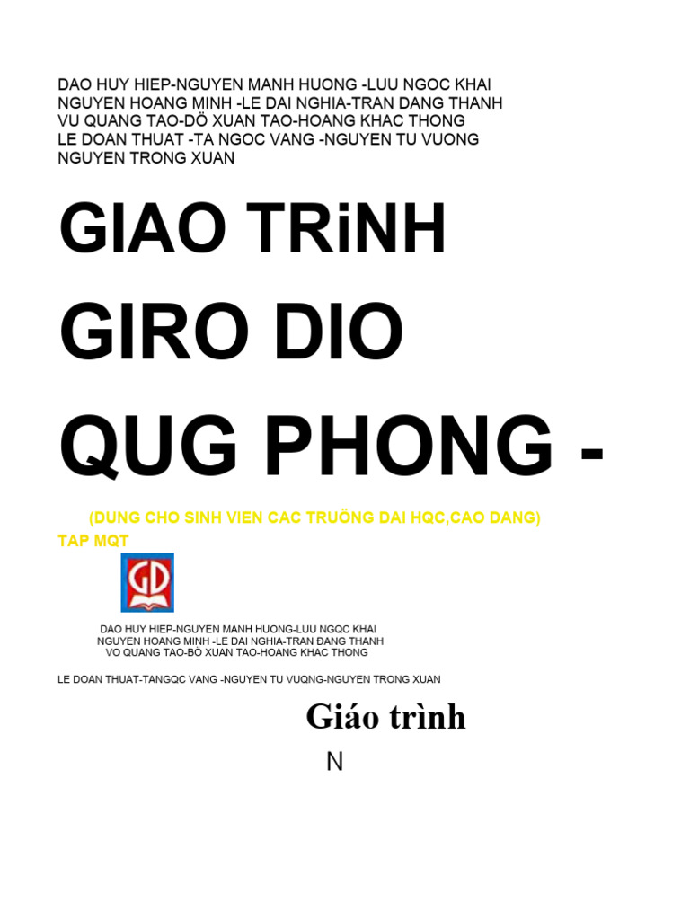 01 Giao Trinh GDQPAN Tap 1 | PDF