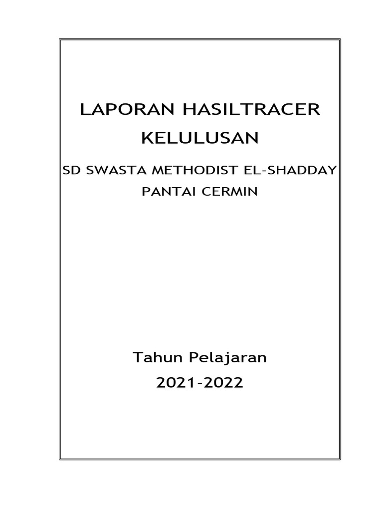 Tracer Study Lulusan SD Methodist 2022 | PDF | Ilmu Sosial