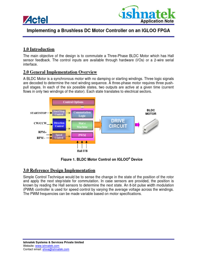 BLDC Motor Control AN | PDF | Electric Motor | Electricity