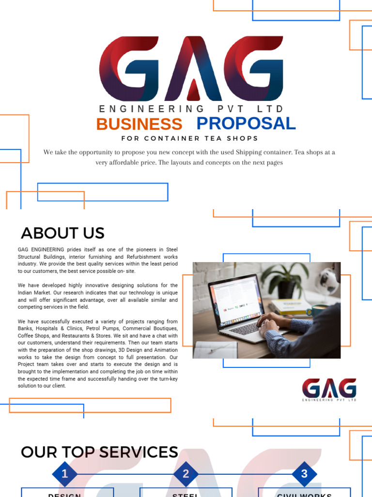 Container Tea Shop Business Proposal | PDF | Art