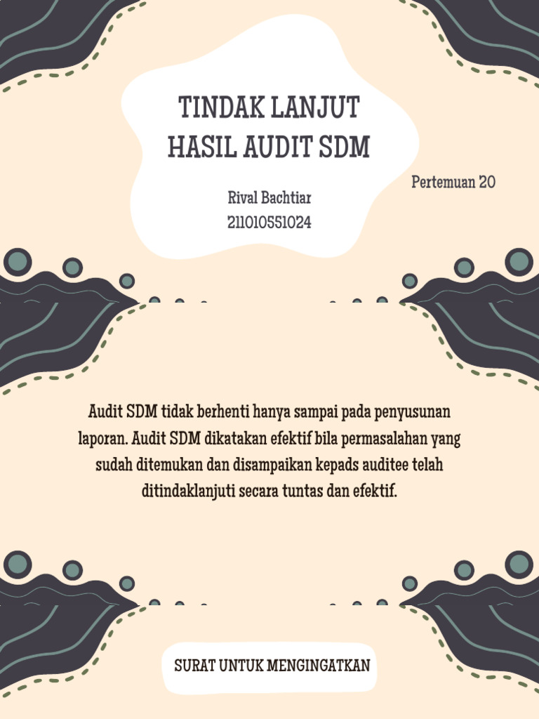 Audit SDM Pert. 20 | PDF