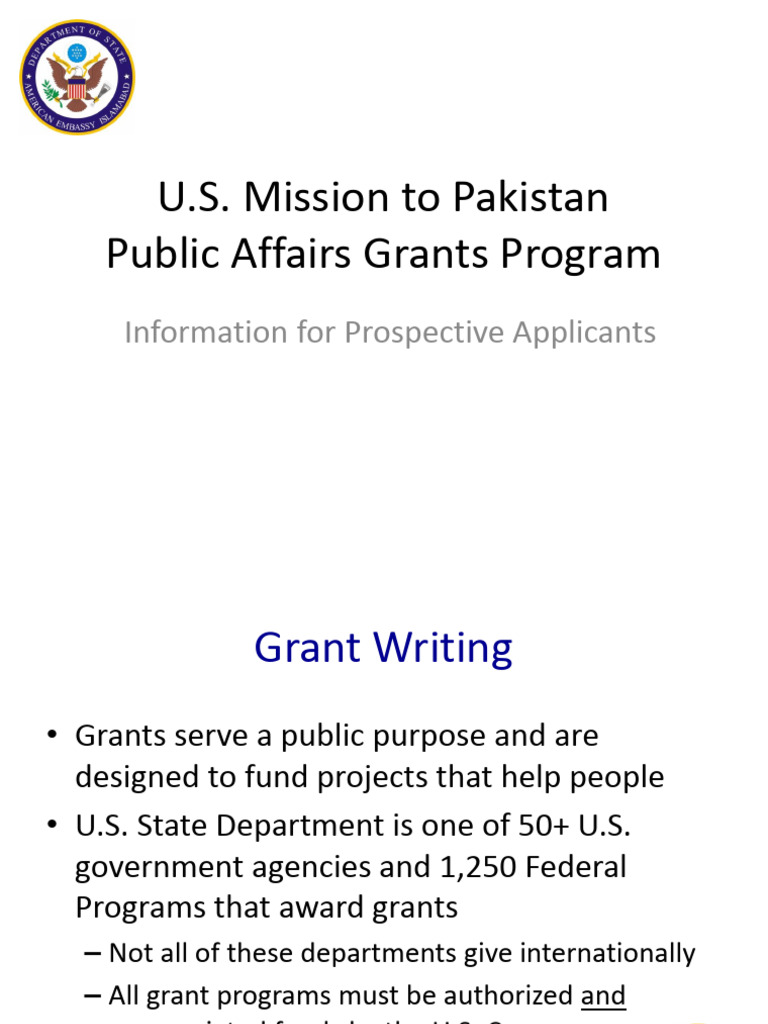 Grants Presentation For Prospective Grantees Jan 2016 | PDF | Goal ...