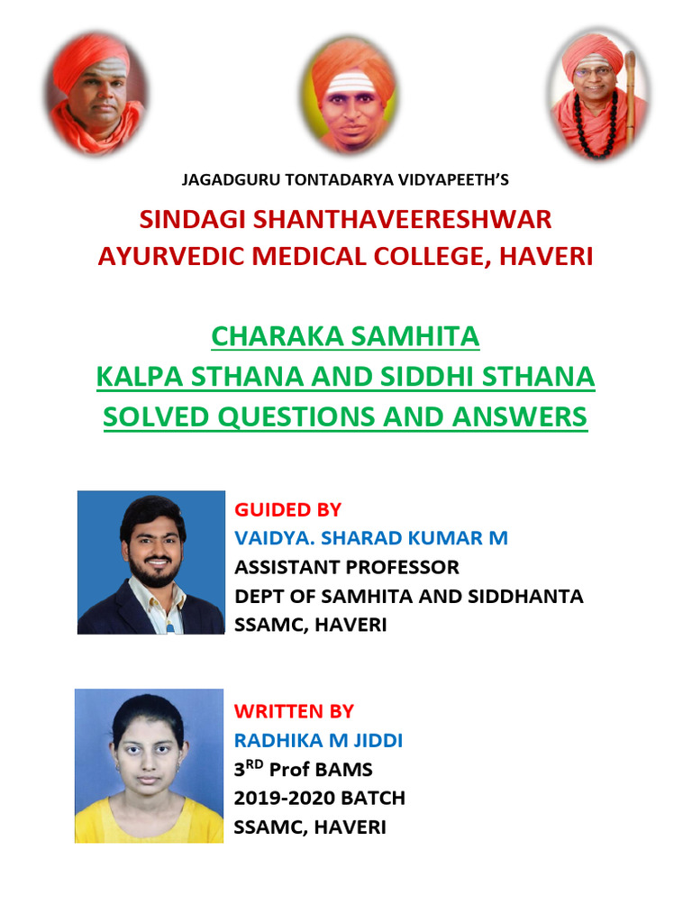 Charaka Samhita Exam Preparation Notes | PDF | Cognition | Learning