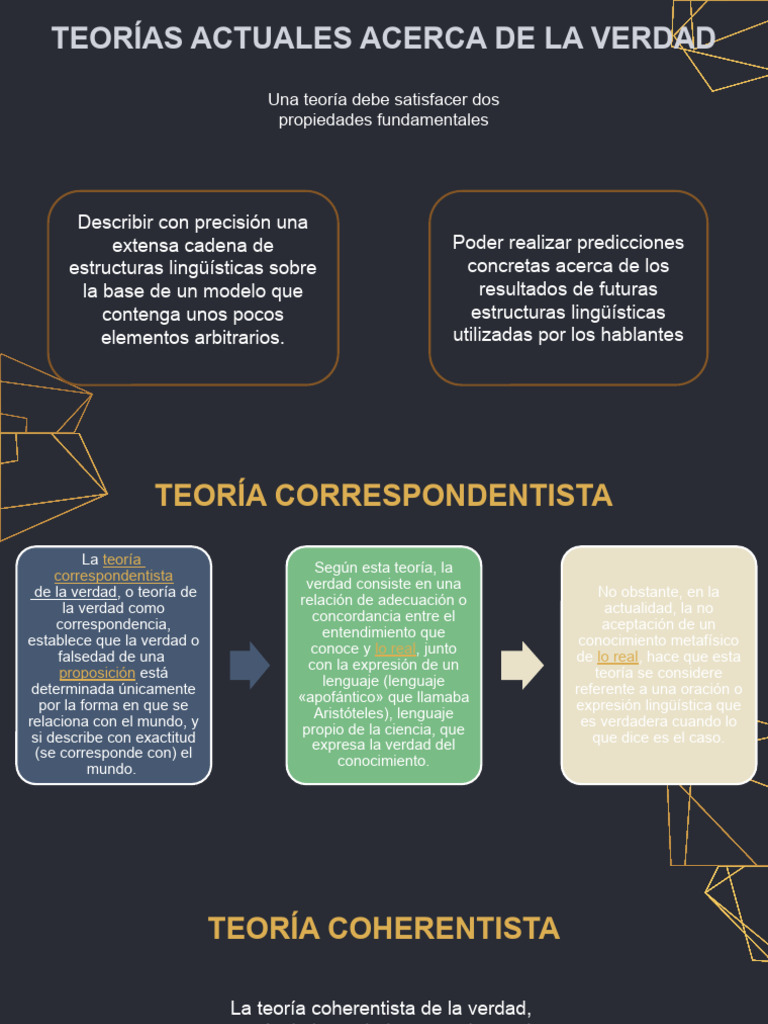 TEORIAS ACTUALES ACERCA DE LA VERDAD | PDF | Verdad | Teoría