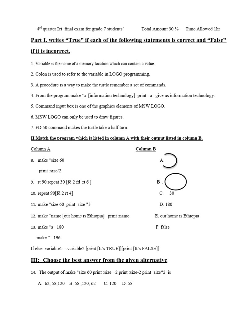 4th Ict 2016 Final | PDF | Computer Programming | Computing