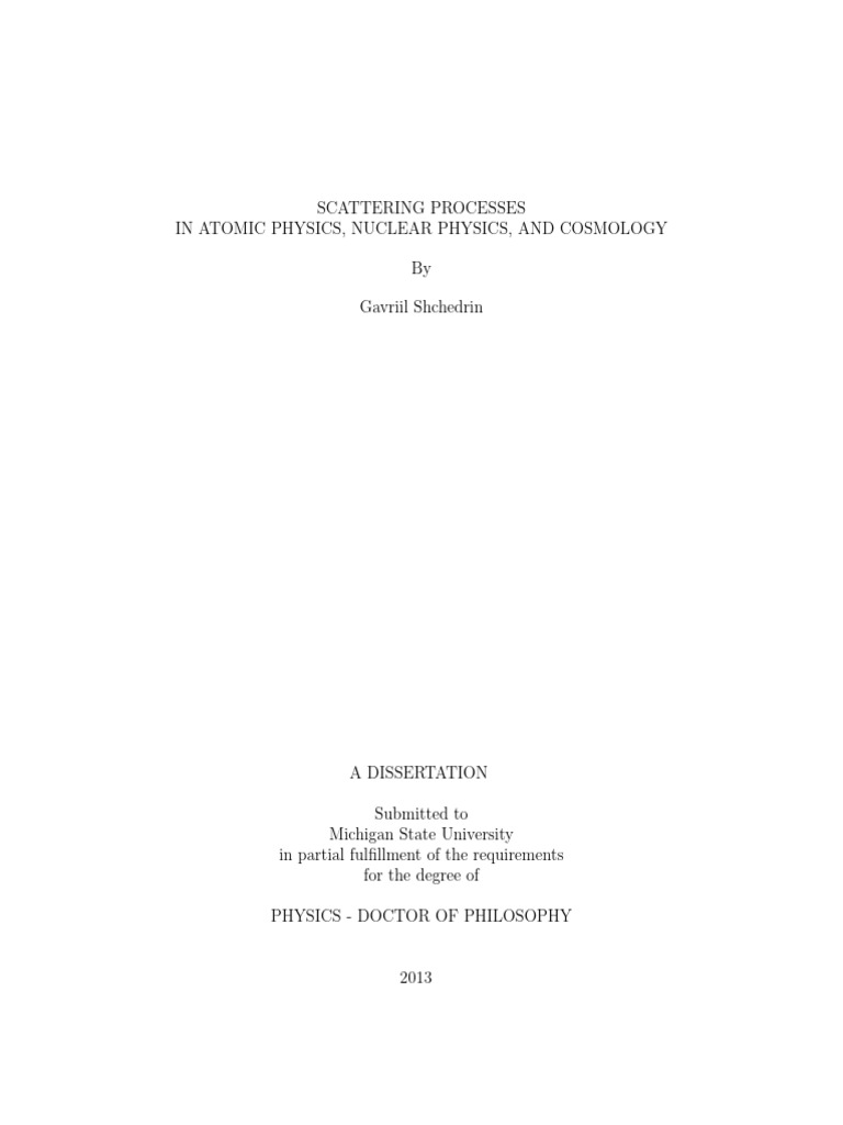 Shchedrin 2013 339 | PDF | Scattering | Physics