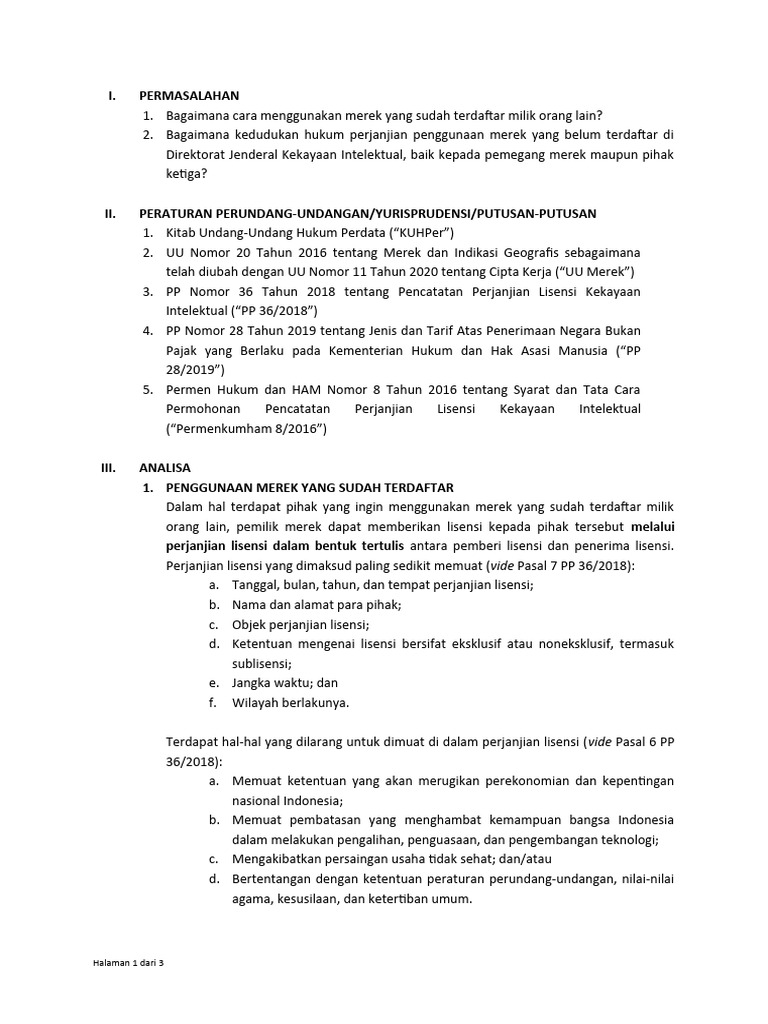 (DRAFT) Riset Penggunaan Merek Template | PDF | Pengelolaan Keuangan & Uang