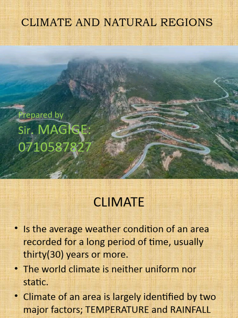 Climate and Natural Regions-1 | PDF | Precipitation | Rain