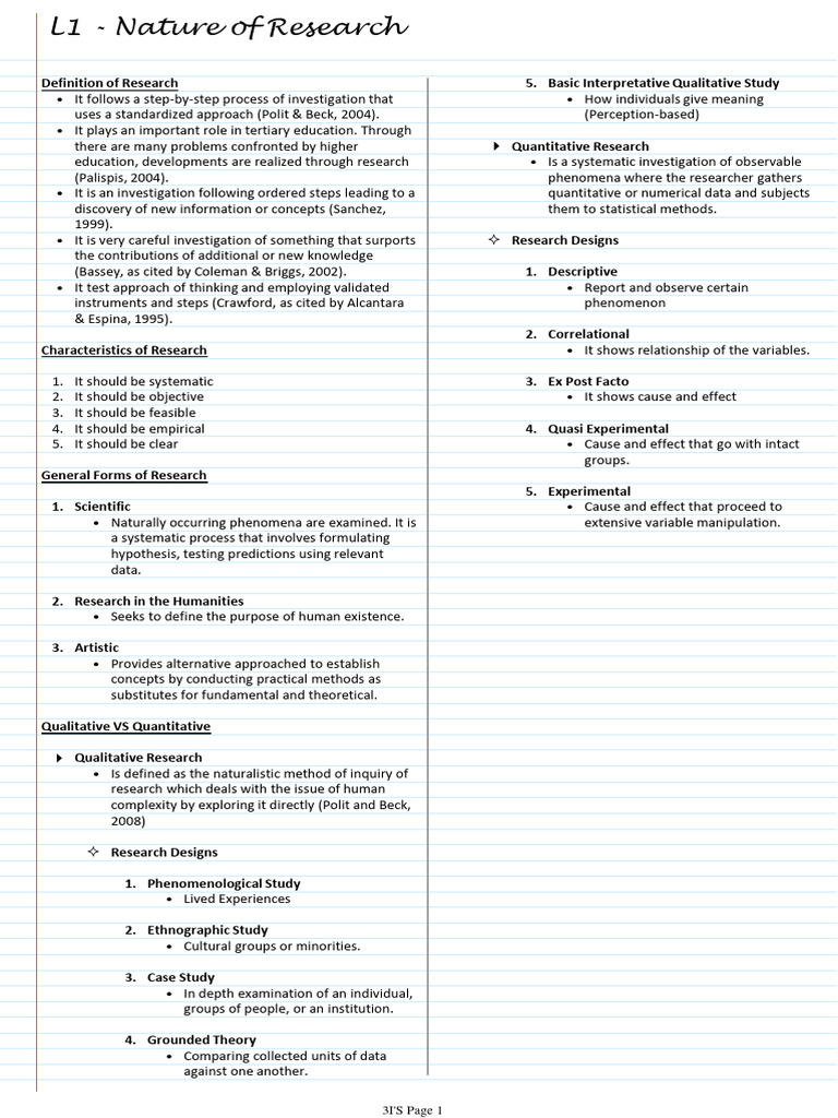 Inquiries, Investigation, and Immersion Reviewer (G12) | PDF | Validity ...
