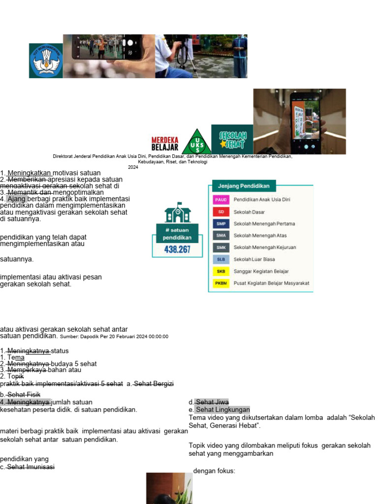 Gala Kreasi Video GSS 2024 | PDF | Karier & Perkembangan