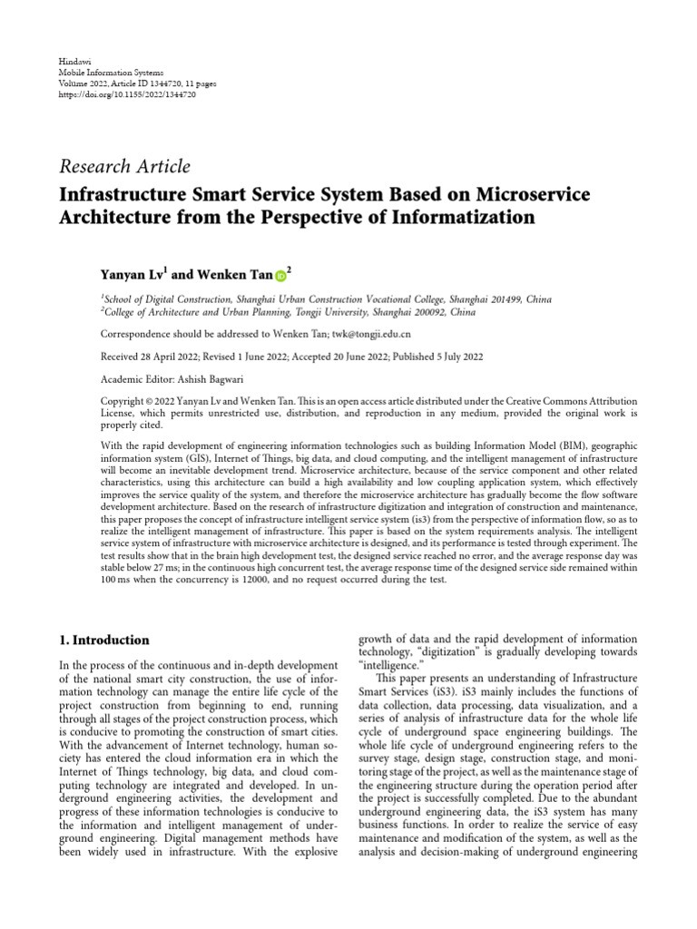 Infrastructure Smart Service System Based on Micro | Download Free PDF | Gateway ...