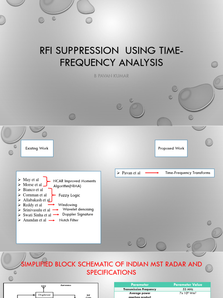 RFI suppressed using Time-Frequency Analysis (1) | PDF | Spectral Density | Electromagnetic ...