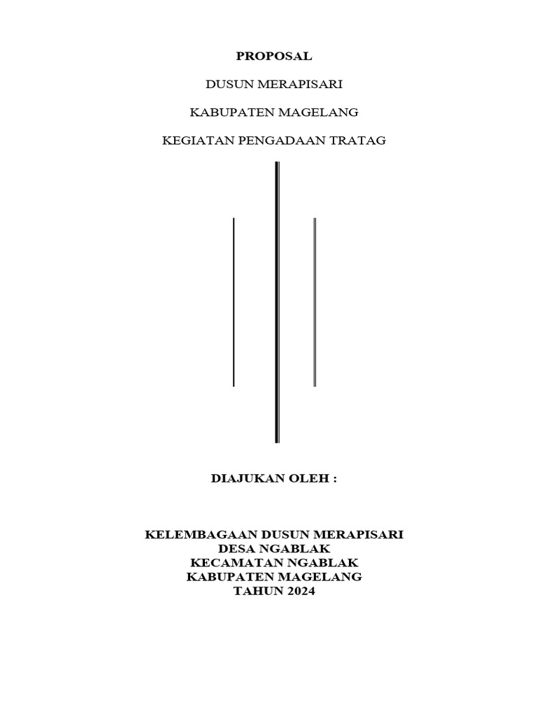 Proposal Kursi Merapi | PDF
