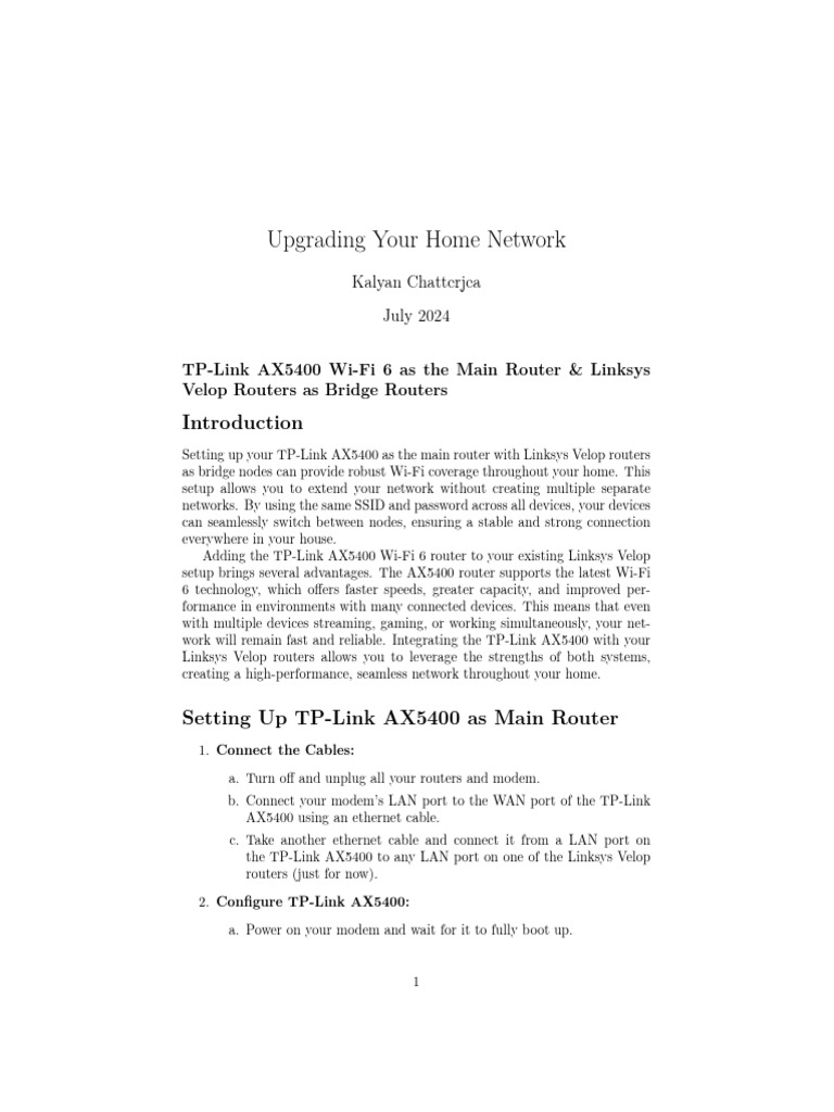 Home Network | PDF | Wi Fi | Computer Network