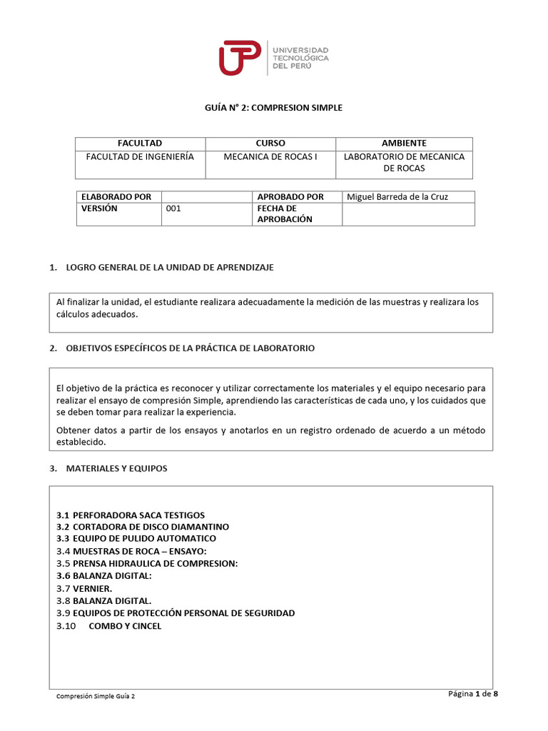 Compresion Simple 1 | PDF | Laboratorios