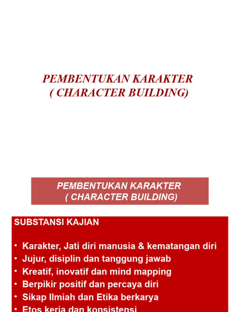 Character Building | PDF