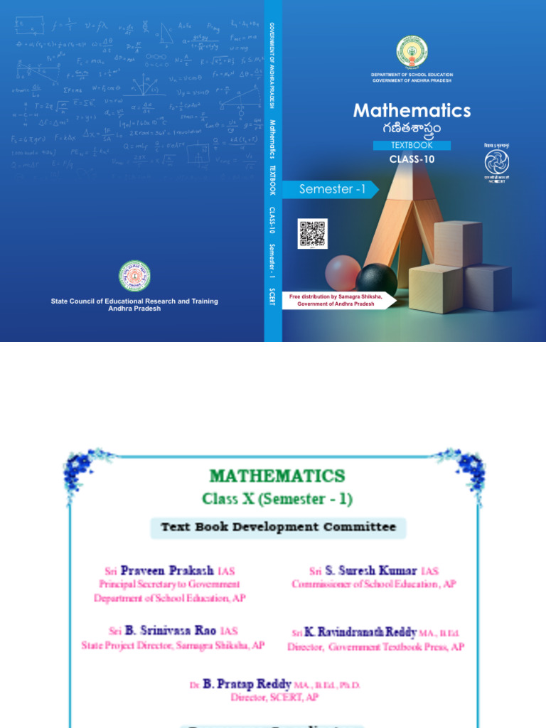 10th Class Maths Textbook Sem1 | PDF