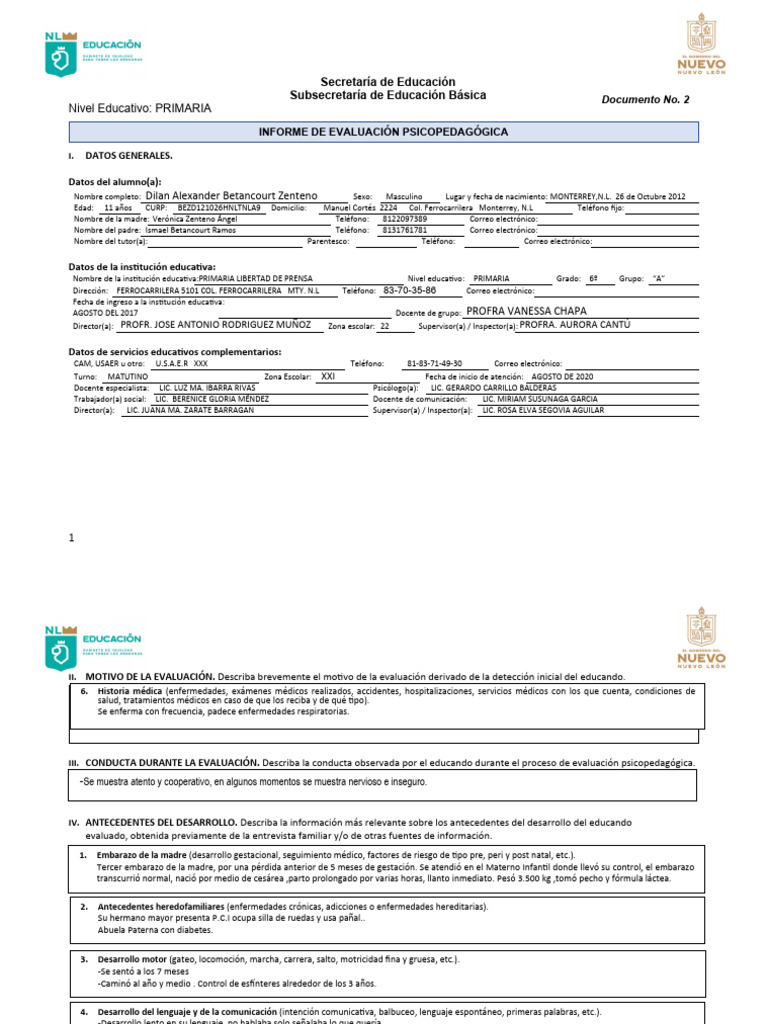 Iep 2023-2024 Dilan Alexander Betancourt | PDF | Aprendizaje | Plan de estudios