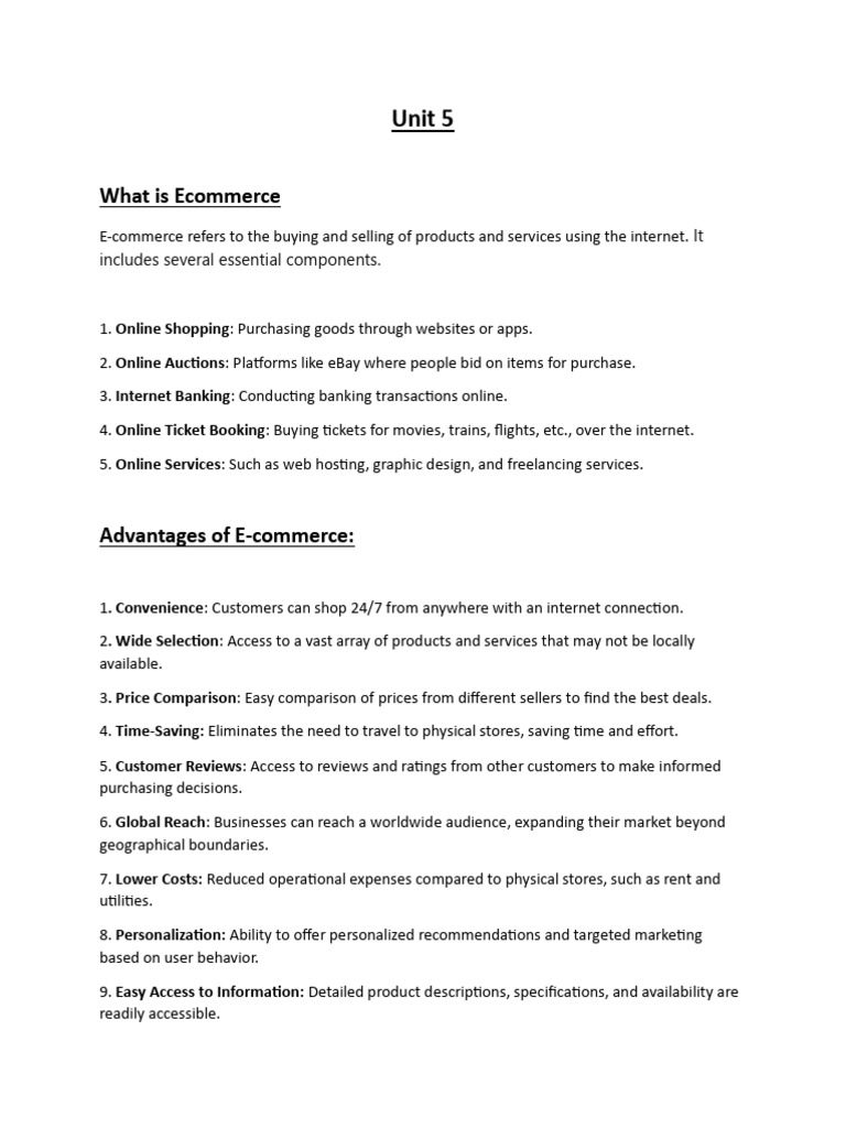 Unit 5 Digital Marketing | PDF | E Commerce | Electronic Data Interchange