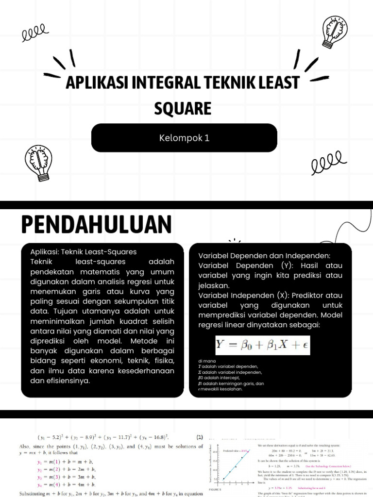 Aplikasi Integral Teknik Least Square | PDF | Sains & Matematika | Komputer