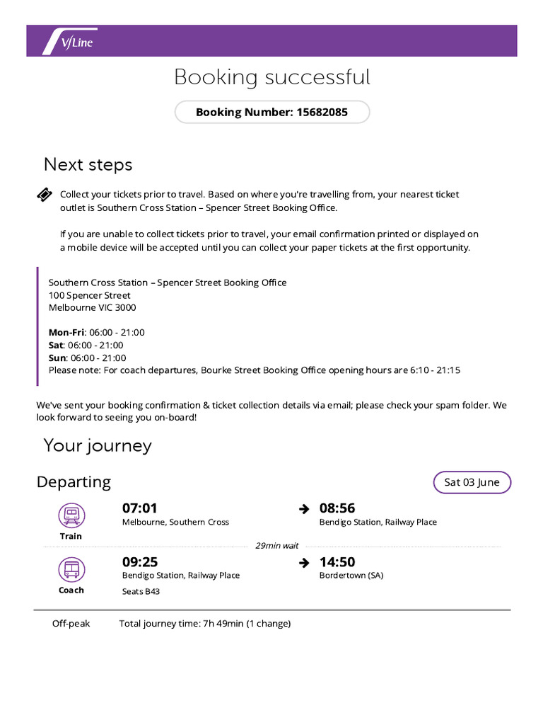 V/Line Travel Ticket Guide | PDF | Transport | Banking Technology