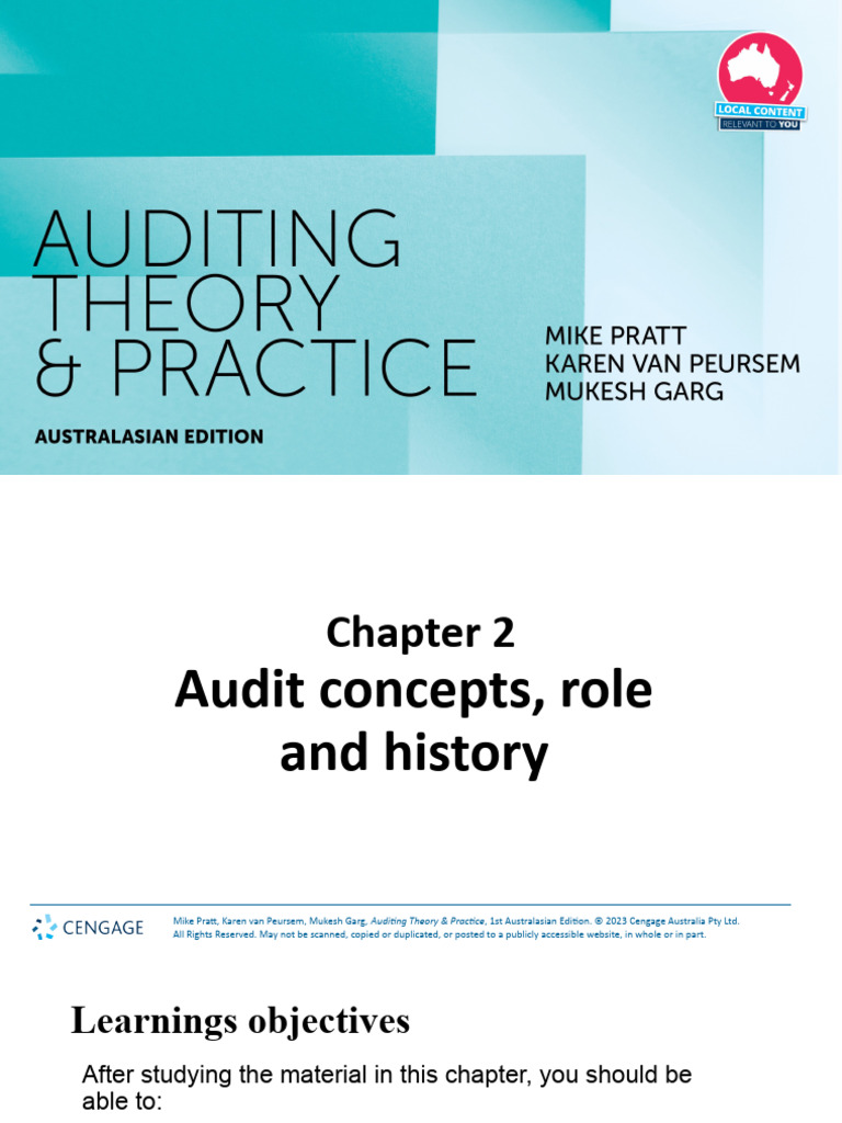 Auditing CH 2 Audit Concets, Role and History | PDF | Audit | Business