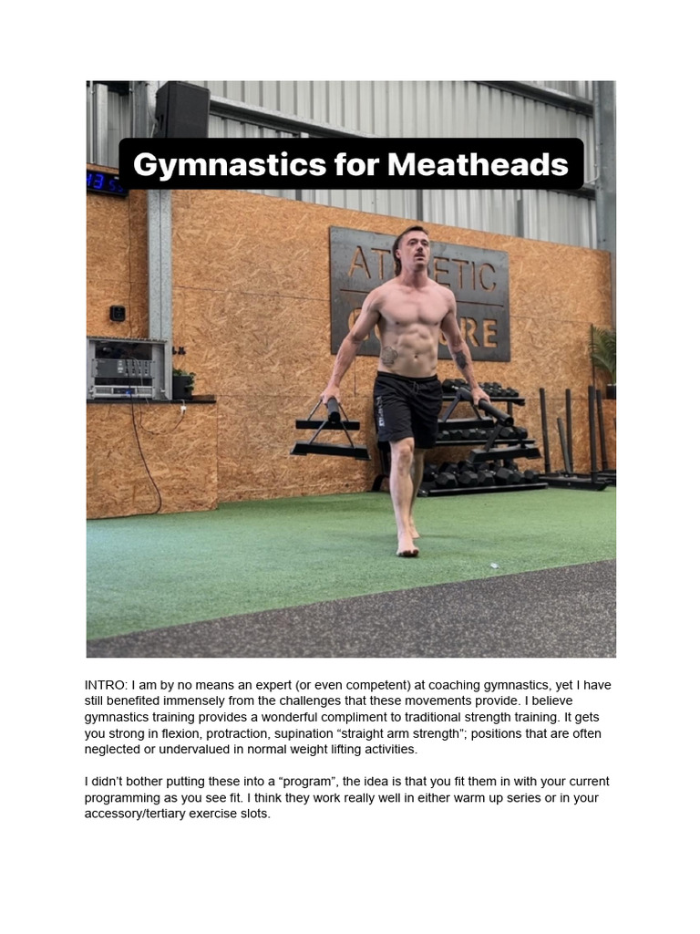 Gymnastics For Meatheads | PDF