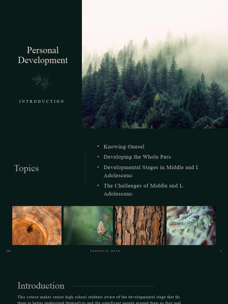 Personal Development Introduction | PDF | Self Concept | Mind