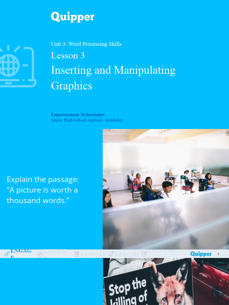 EMT - Inserting and Manipulating Graphics | PDF | Graphics | Microsoft Word