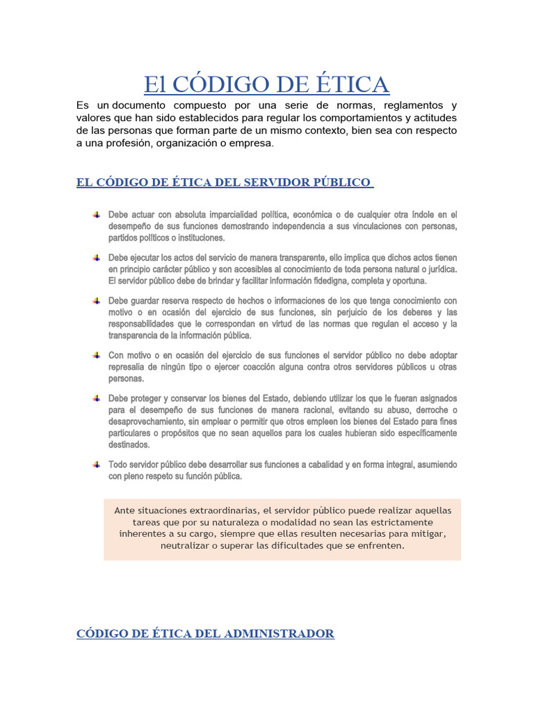 Codigo de Etica | PDF | Business | Moralidad