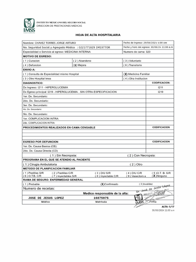 Hoja-de-Alta-Hospitalaria Jorge .PDF C - 3 - 1 | PDF