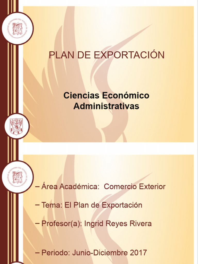 Plan Exportacion 5to Pdf Exportaciones Marketing