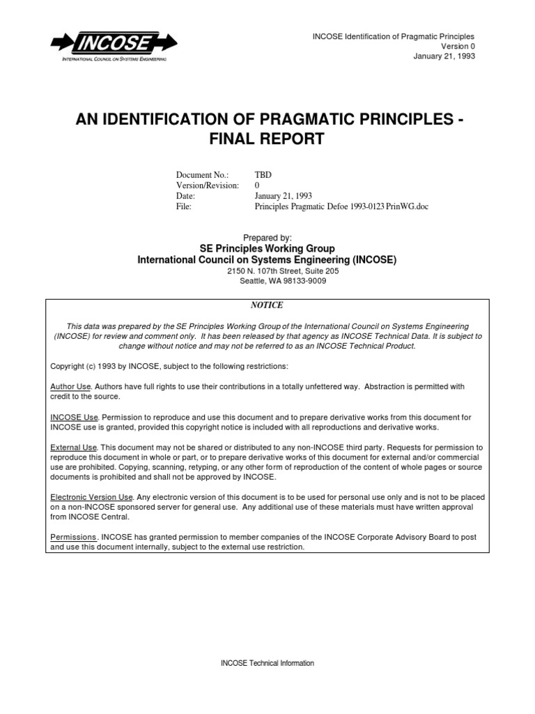 Incose PragmaticSE | PDF | Systems Engineering | Engineering