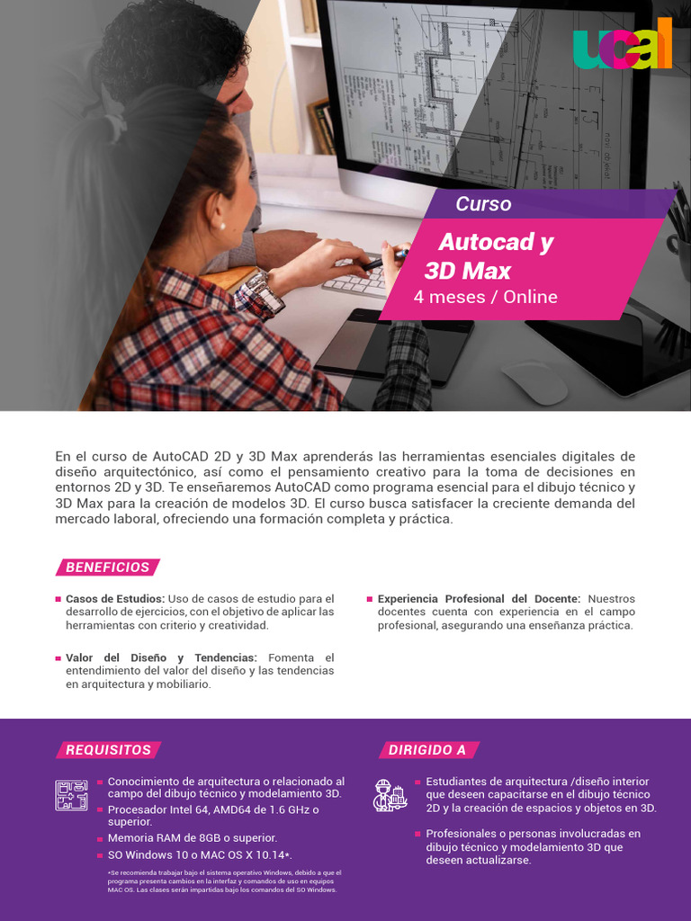 Cartilla - Autocad y 3D Max | PDF | Cad automático | Diseño